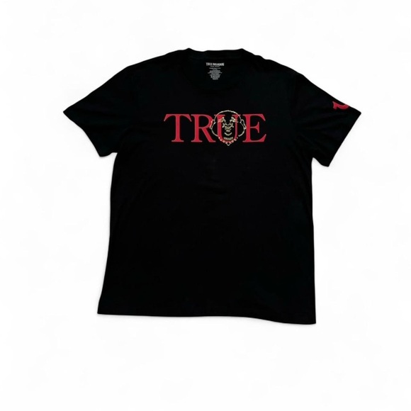 True Religion | Shirts | True Religion Y2k Black Tee With Red Graphic ...